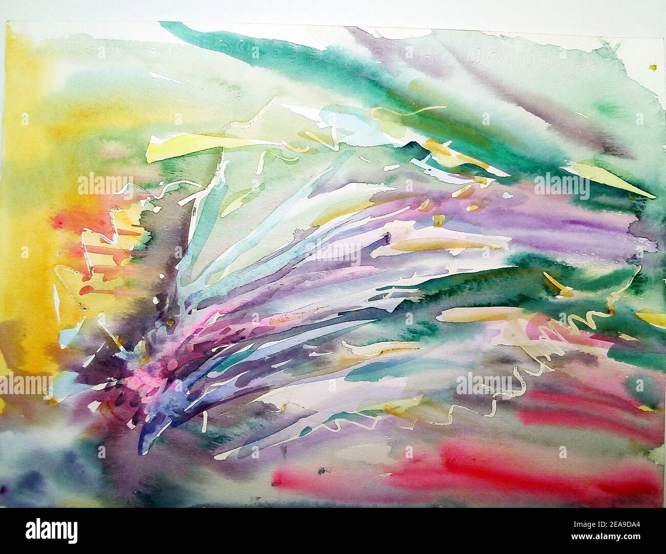 art colorful abstract watercolor painting background for design Stock ...