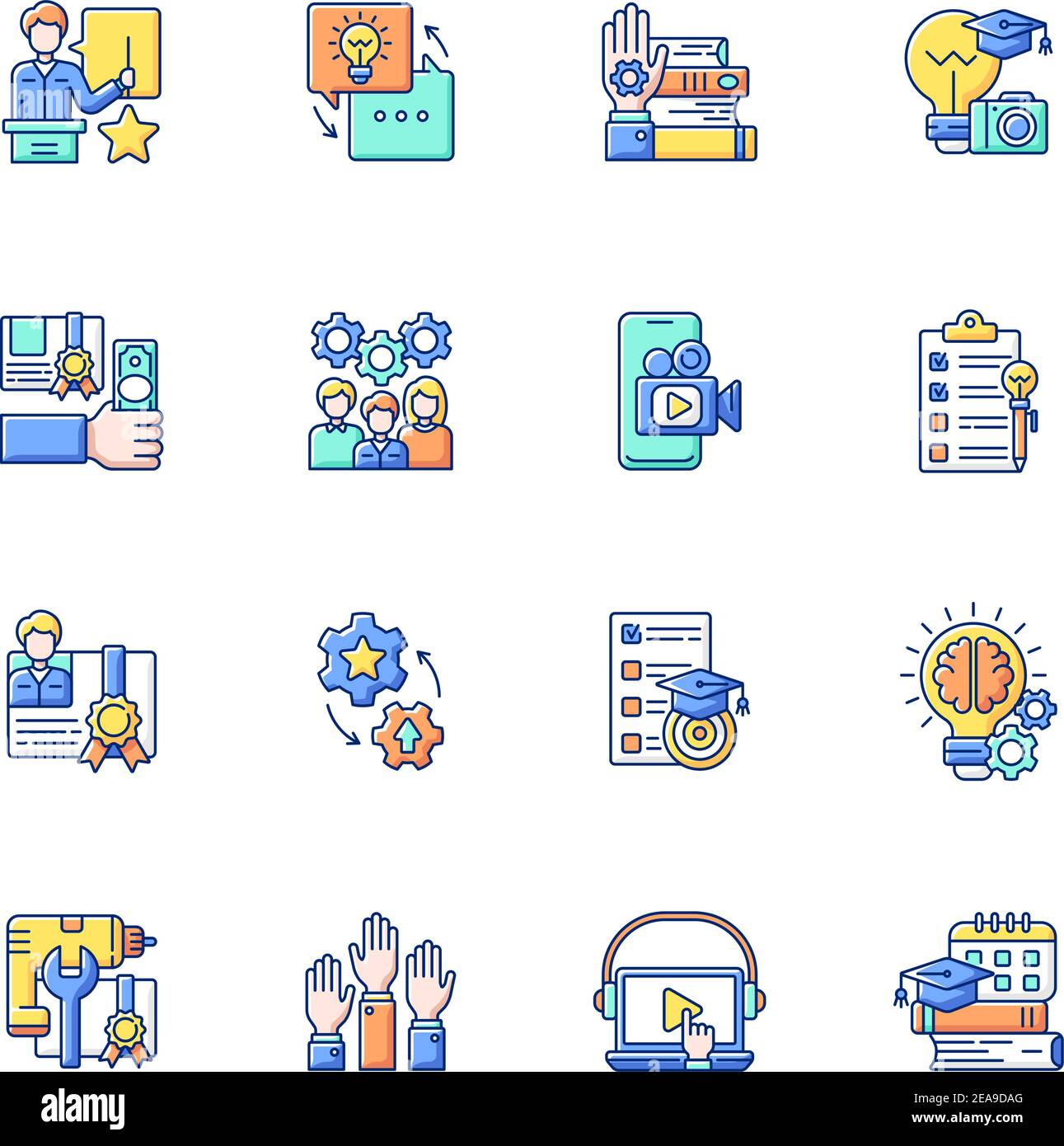 Professional development workshop line Stock Vector Images - Alamy