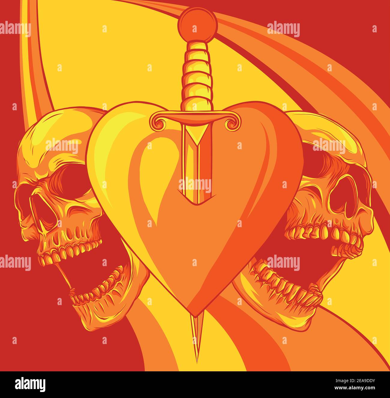 Skulls And Hearts Tattoo