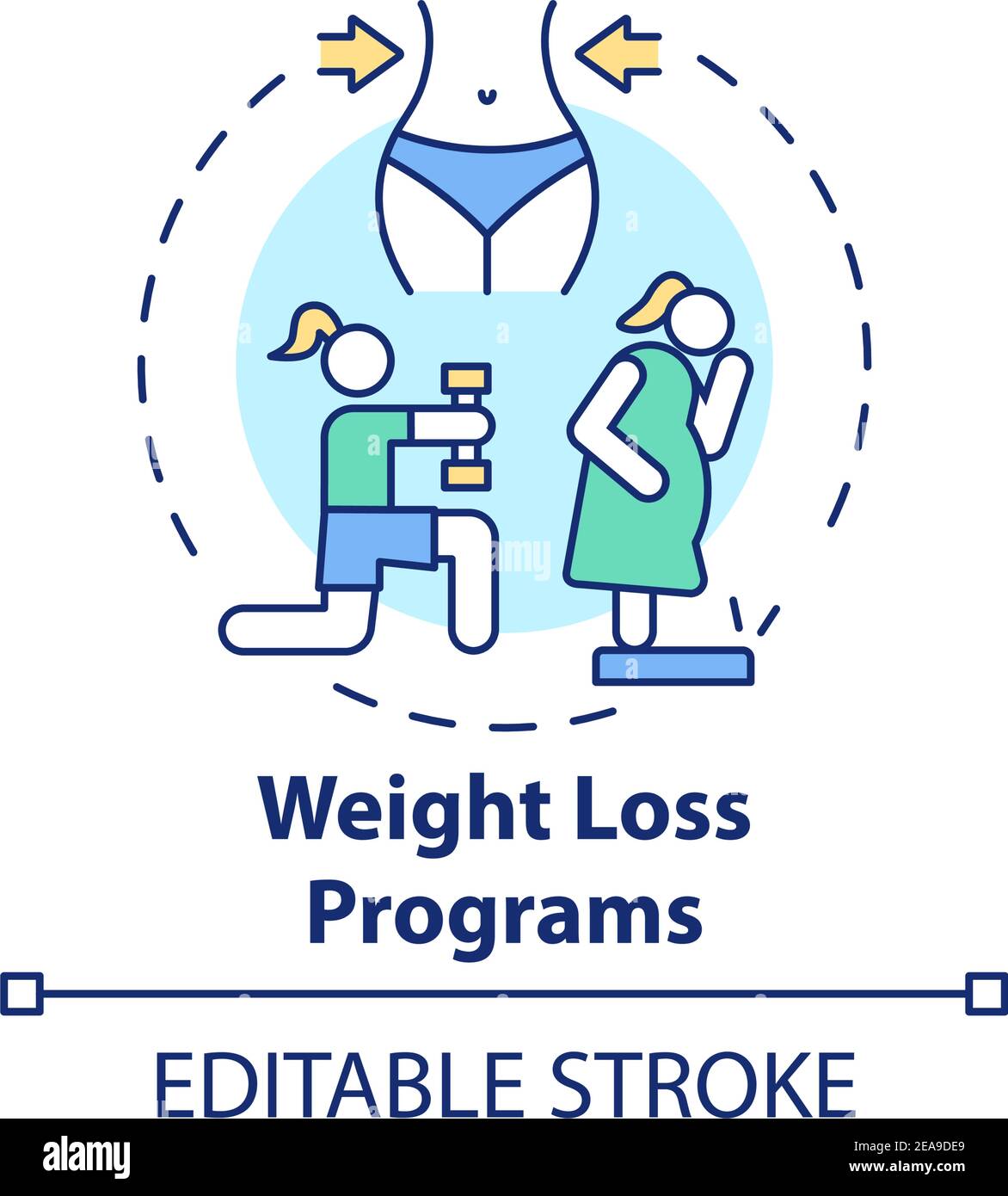 Slim program Stock Vector Images - Alamy