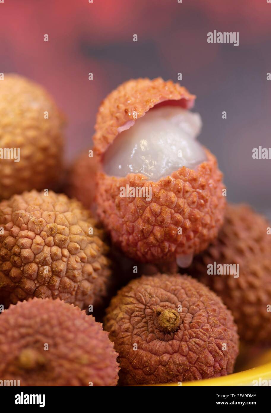 Lychee, food still-life Stock Photo - Alamy