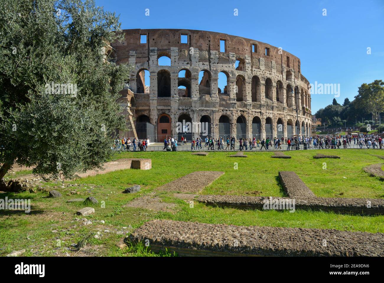exterior of Colosseum in Rome, Italy Stock Photo - Alamy