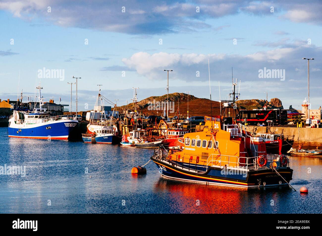 Trent-class lifeboat, Howth Fishery Harbour. Howth, County Dublin ...