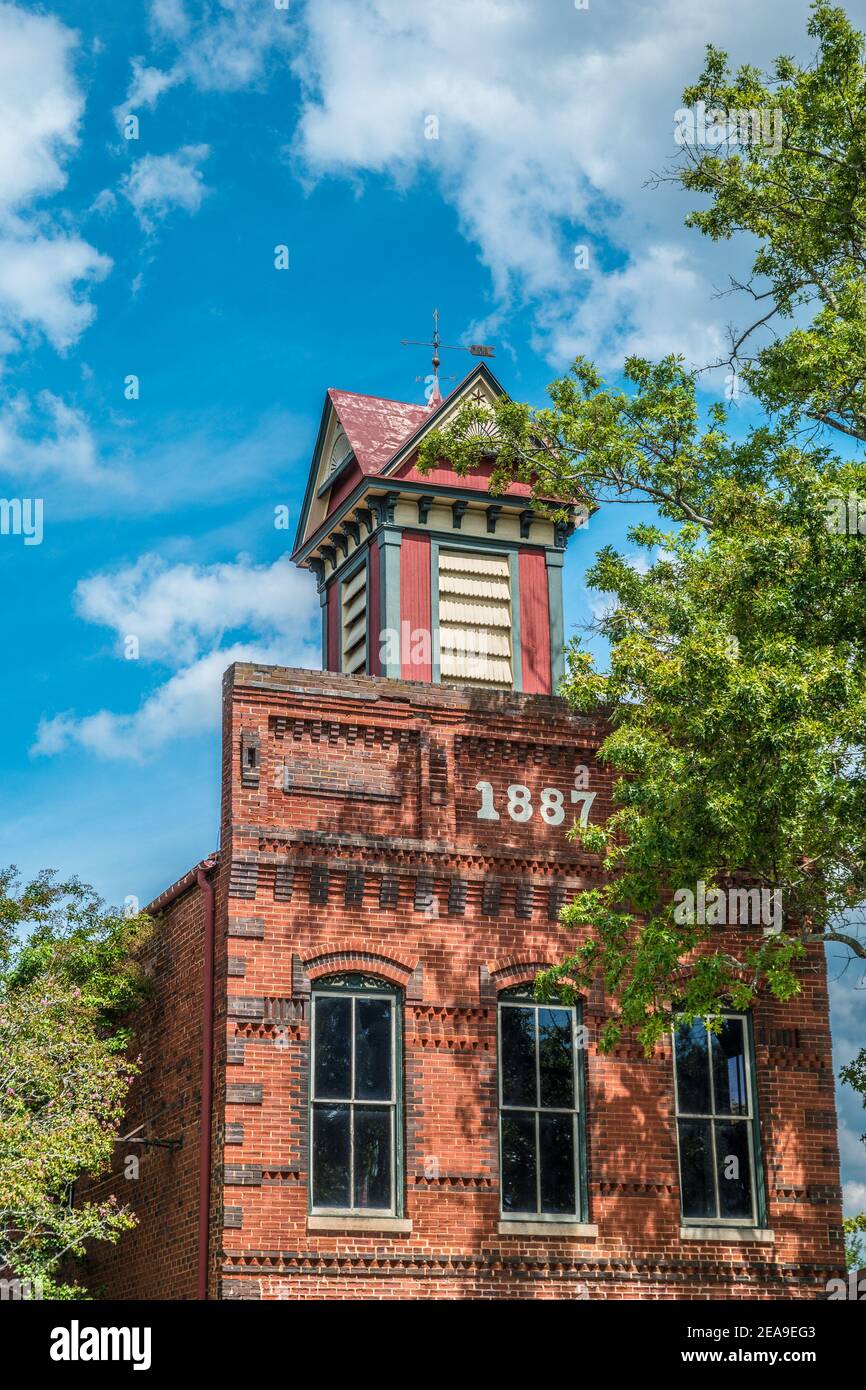 The historic 1887 building in downtown Madison, Georgia is used for a ...