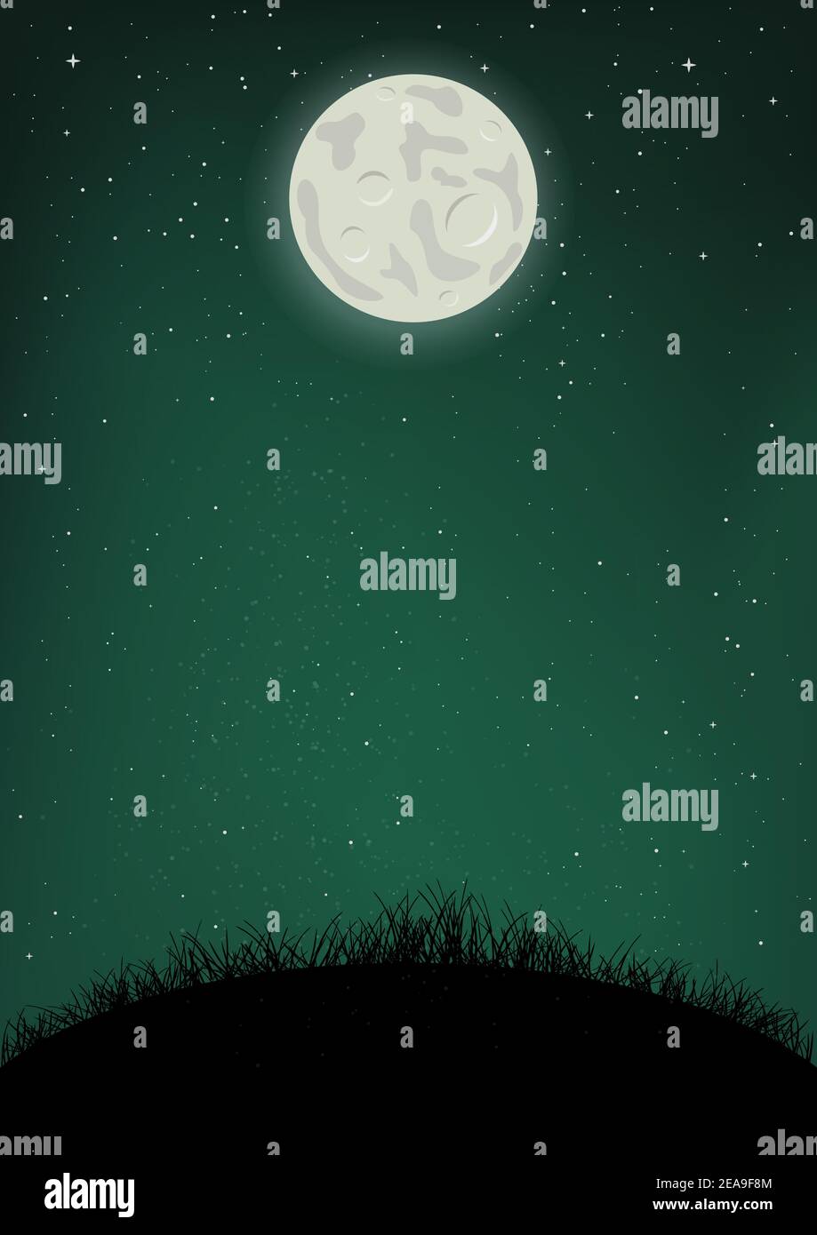 Moon grass Stock Vector Images - Alamy