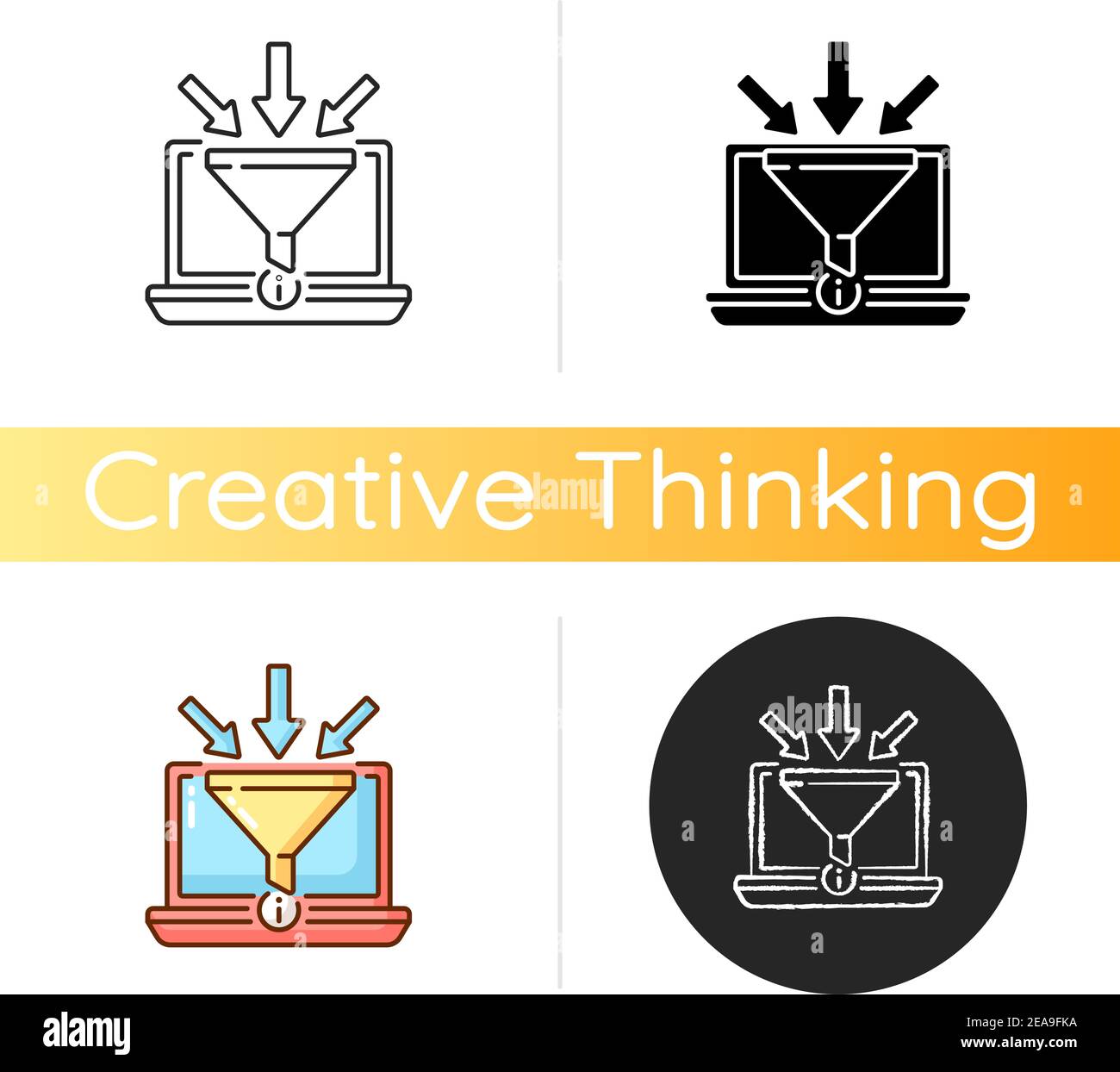 Gathering information icon Stock Vector Image & Art - Alamy