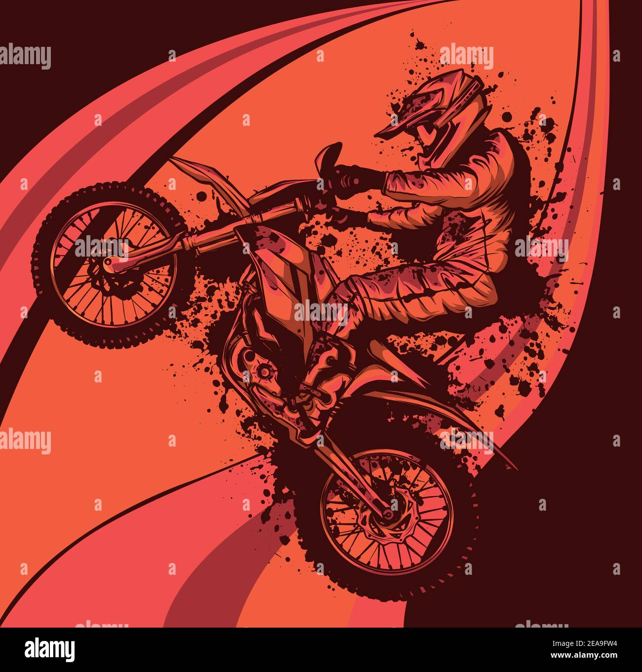 Motocross Vector Wallpaper