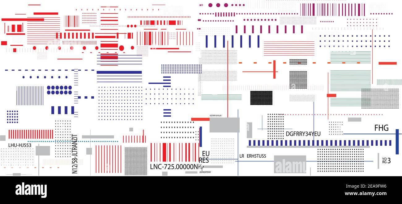 modern background with bar code, marks and text Stock Photo - Alamy
