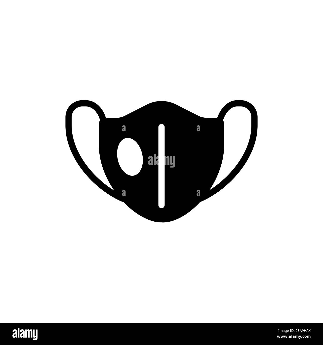 Medical mask vector glyph icon Coronavirus. Medicine and healthcare ...