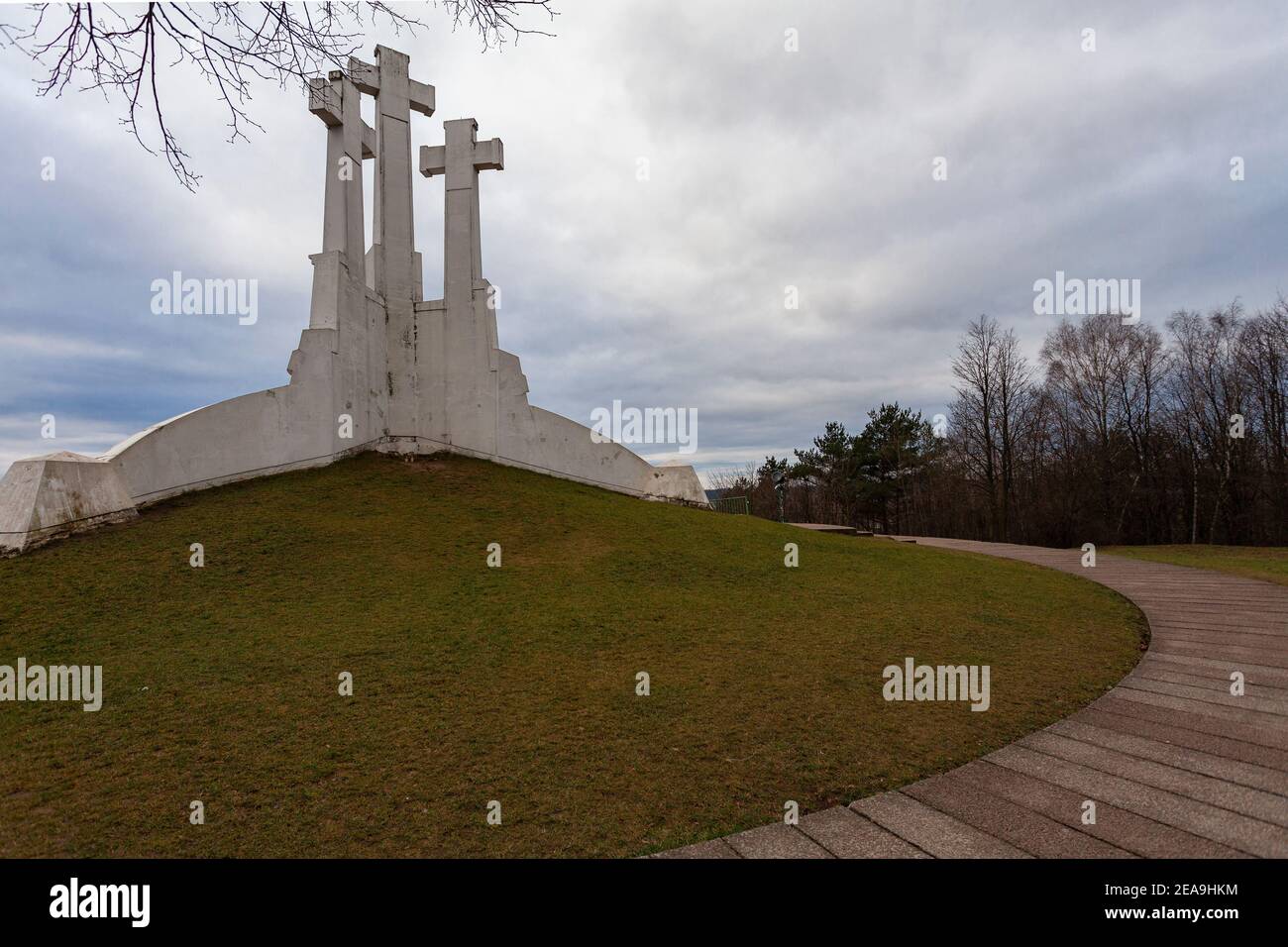 Hill of Three Crosses (Vilnius, Lithuania Stock Photo - Alamy