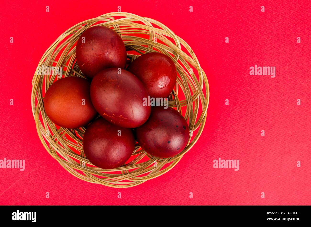 Colored eggs - symbol of celebration of Easter. Studio Photo Stock ...