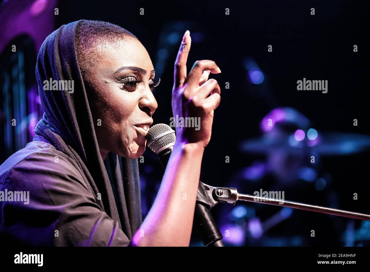 Laura Mvula live on stage at the O2 Shepherds Bush Empire Stock Photo ...
