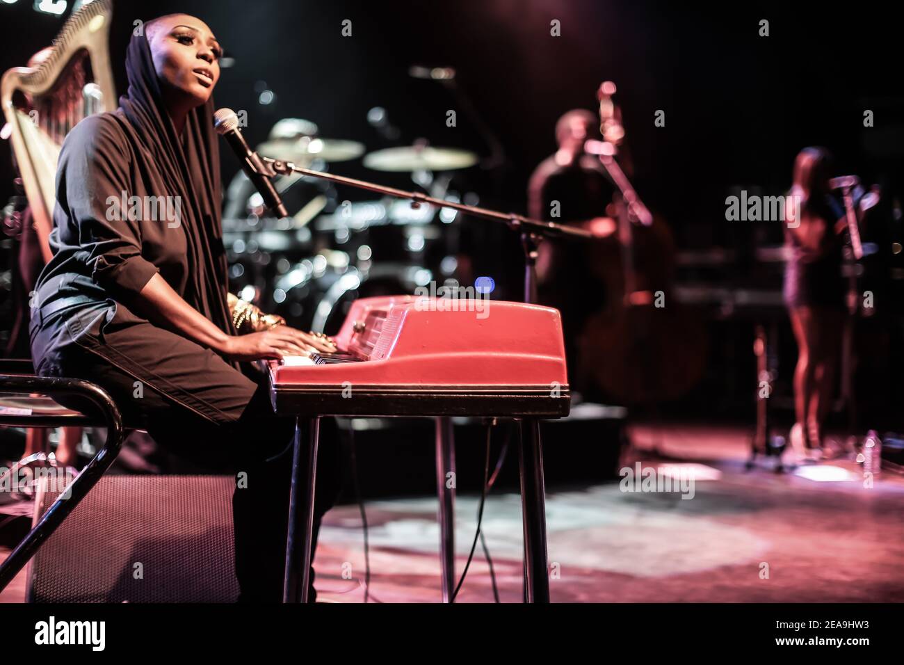 Laura Mvula live on stage at the O2 Shepherds Bush Empire Stock Photo ...