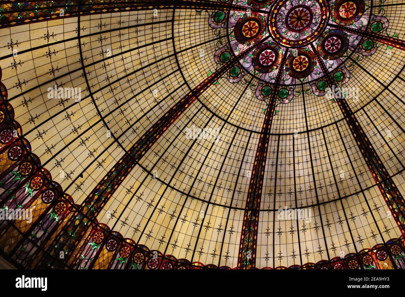 Stain glass ceiling Stock Photo - Alamy