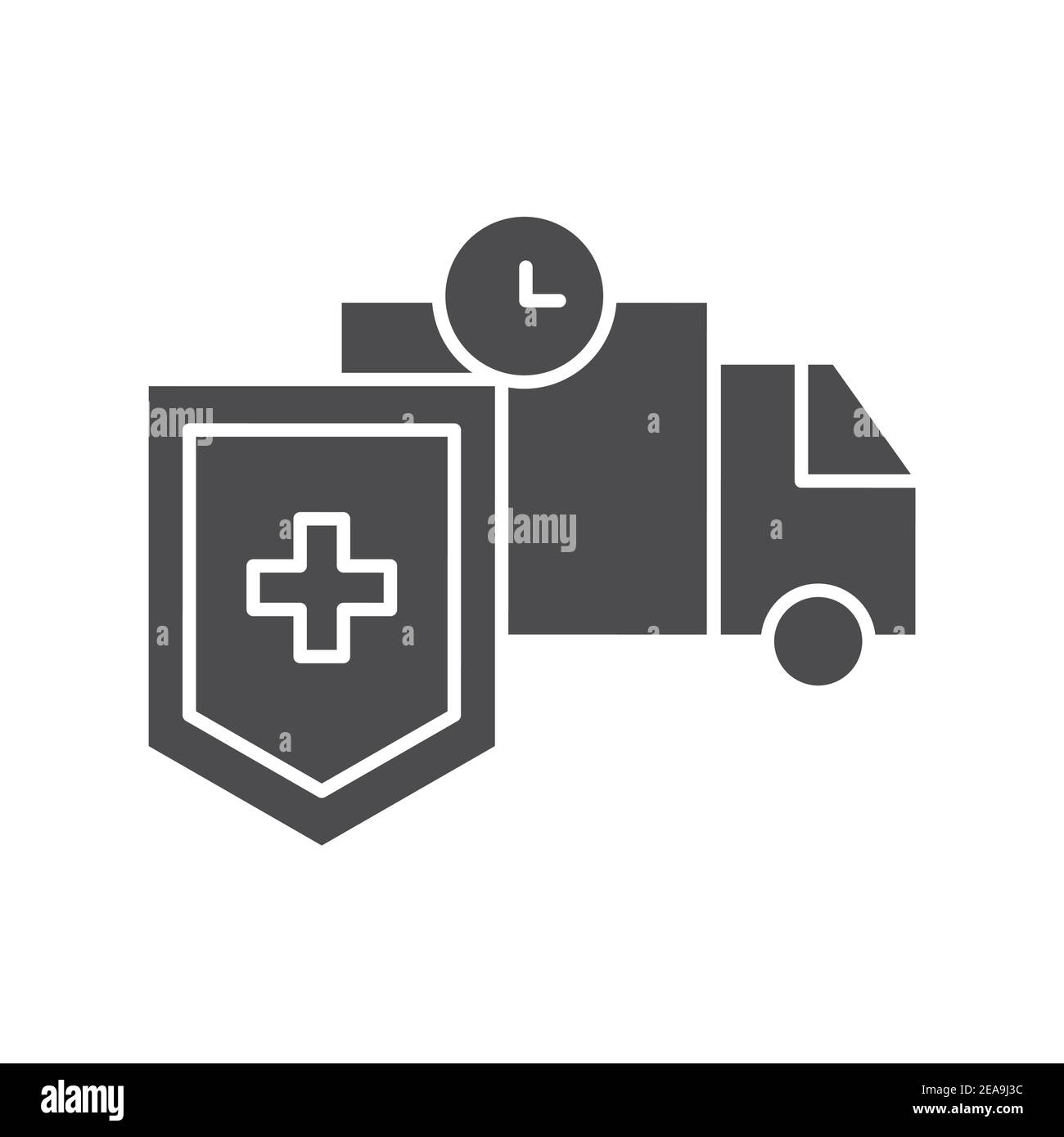 Safe delivery color line icon. Epidemic prevention. Sign for web page ...