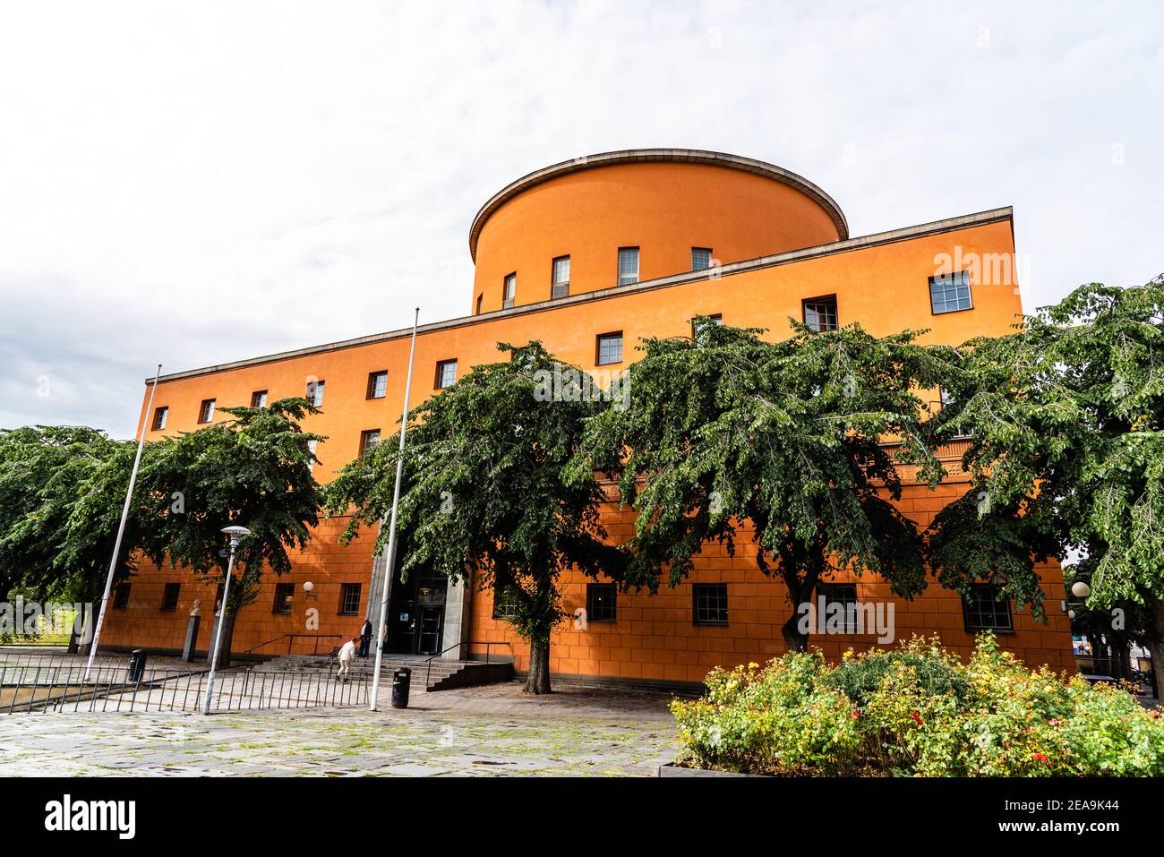 Stockholm, Sweden - August 8, 2019: Exterior view of Stockholm Public ...