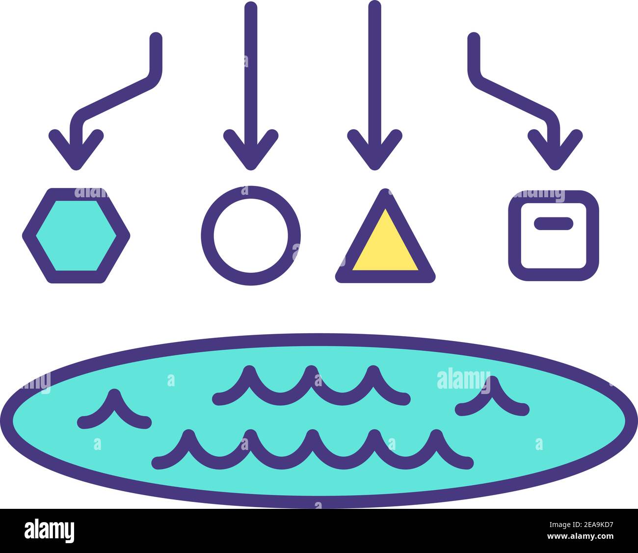 Data lake RGB color icon Stock Vector Image & Art - Alamy