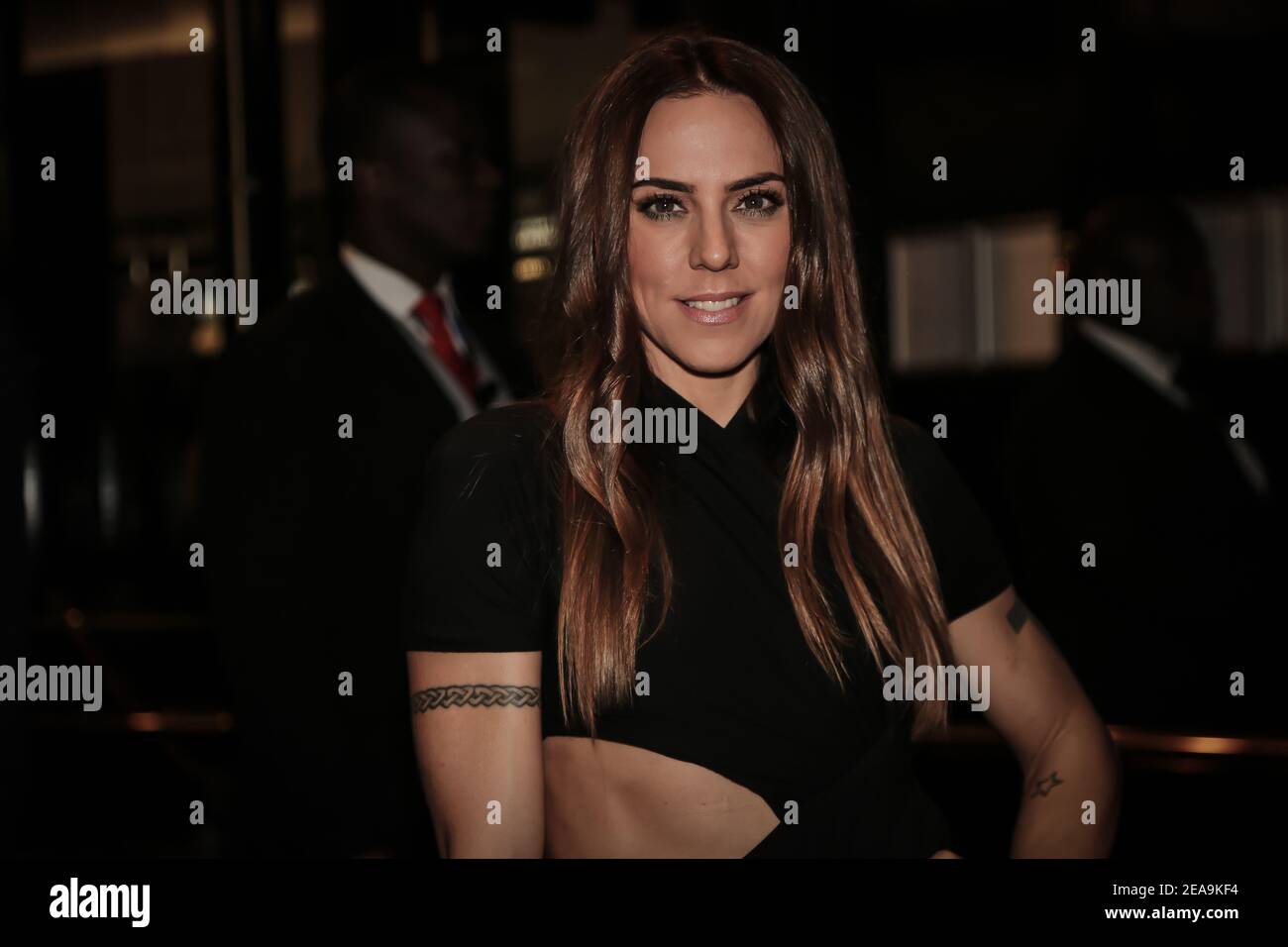 Mel C posing for photos on the red carpet before attending the Body ...