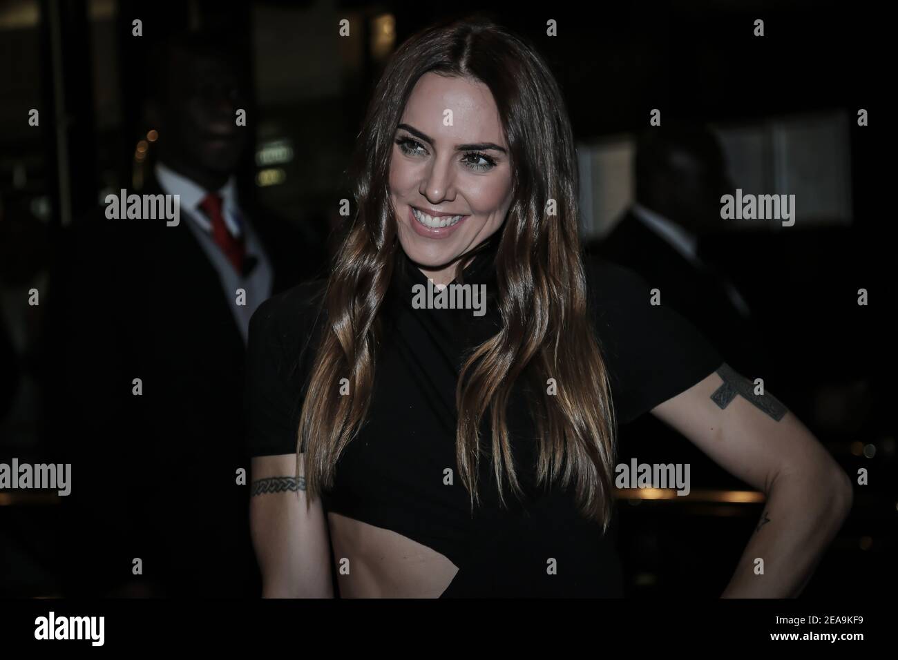 Mel C posing for photos on the red carpet before attending the Body ...
