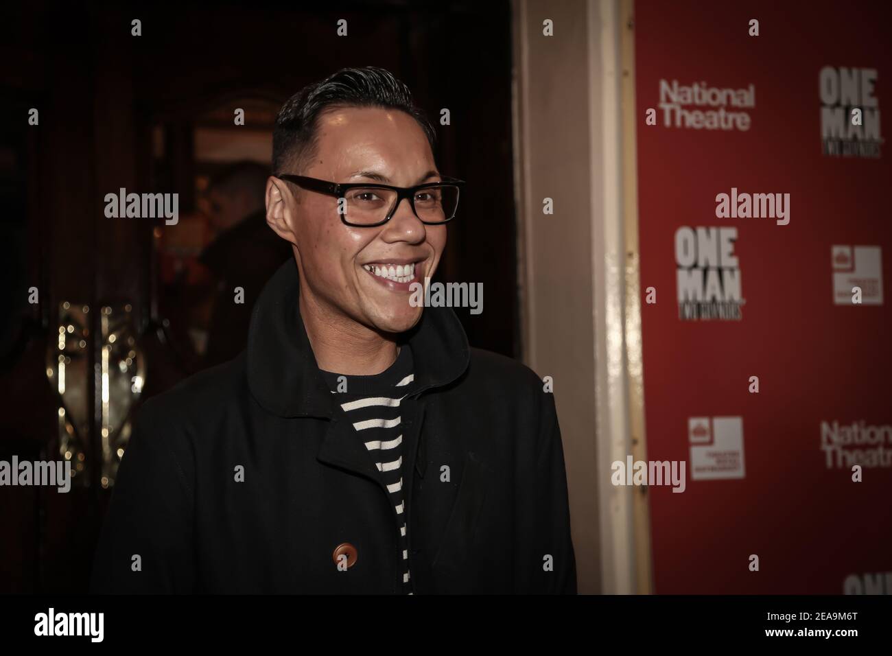 Gok Wan posing for photos on the red carpet before attending the One ...