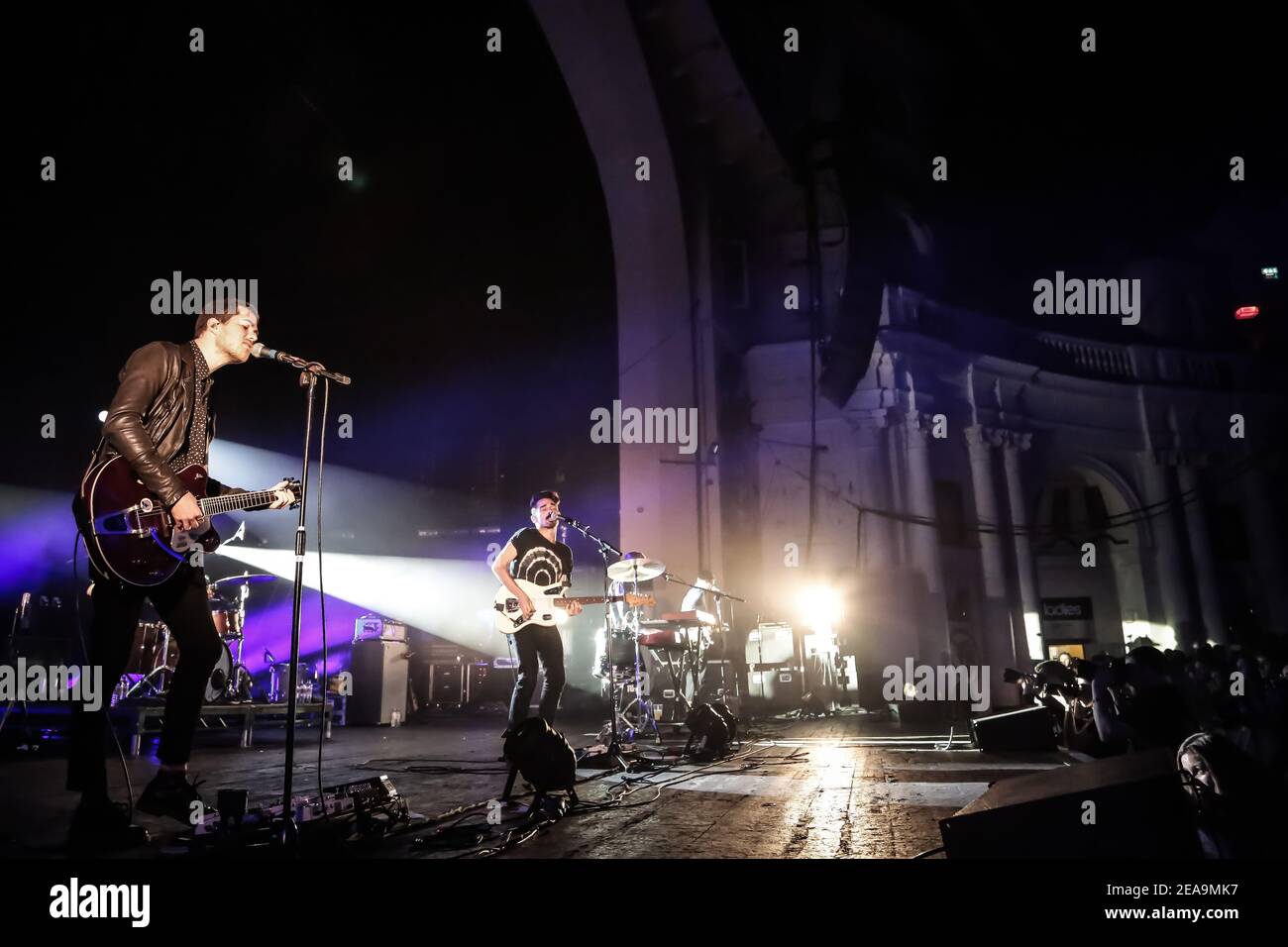 Local Natives live on stage at the Brixton Academy O2 Stock Photo - Alamy
