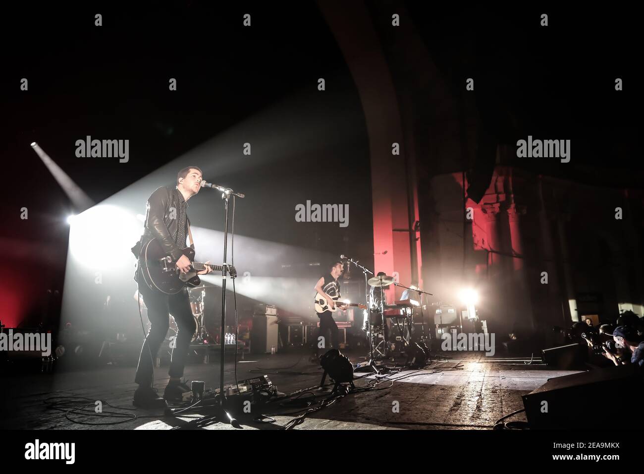 Local Natives live on stage at the Brixton Academy O2 Stock Photo - Alamy