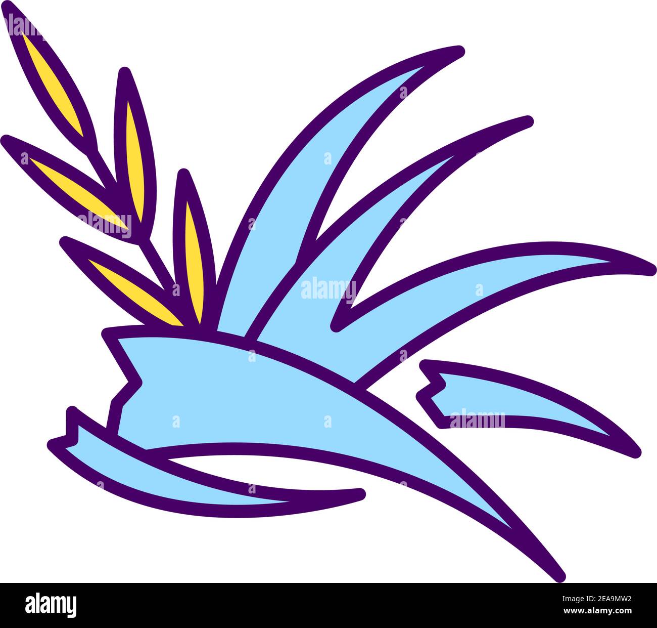 Controlling weeds in garden RGB color icon Stock Vector Image & Art - Alamy