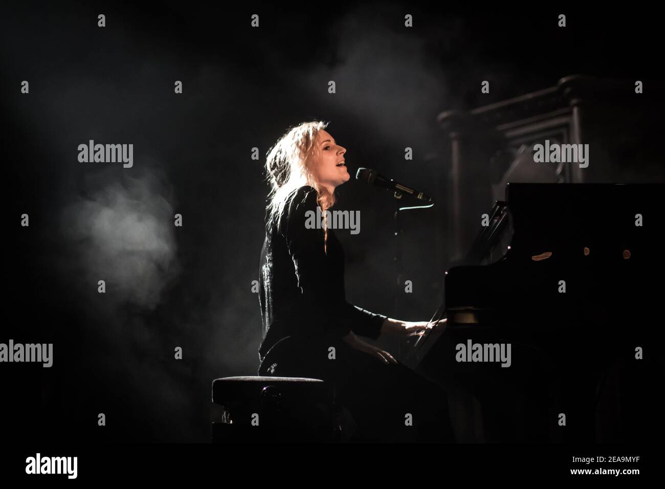 Agnes Obel live on stage at London's Union Chapel Stock Photo - Alamy