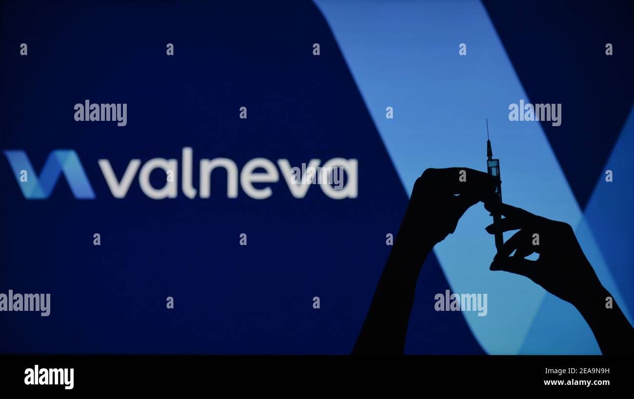 In this photo illustration a silhouette of hands holding a medical ...