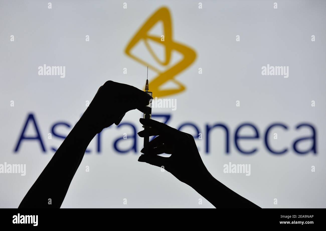 In this photo illustration a silhouette of hands holding a medical ...