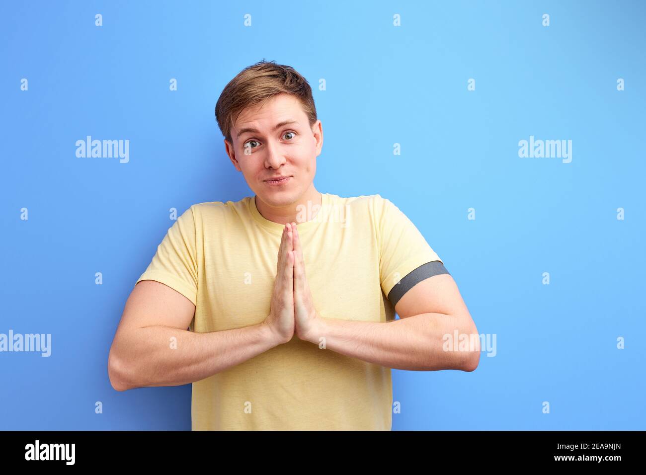 Praying Begging Hand Gesture Isolated High Resolution Stock Photography ...