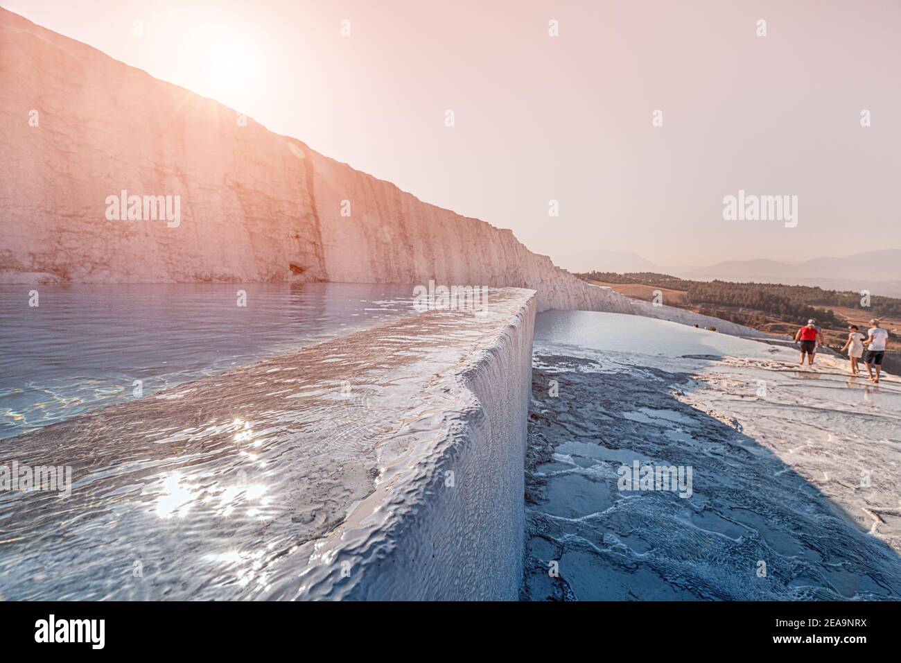 One of the main tourist attractions in Turkey is the travertines and ...