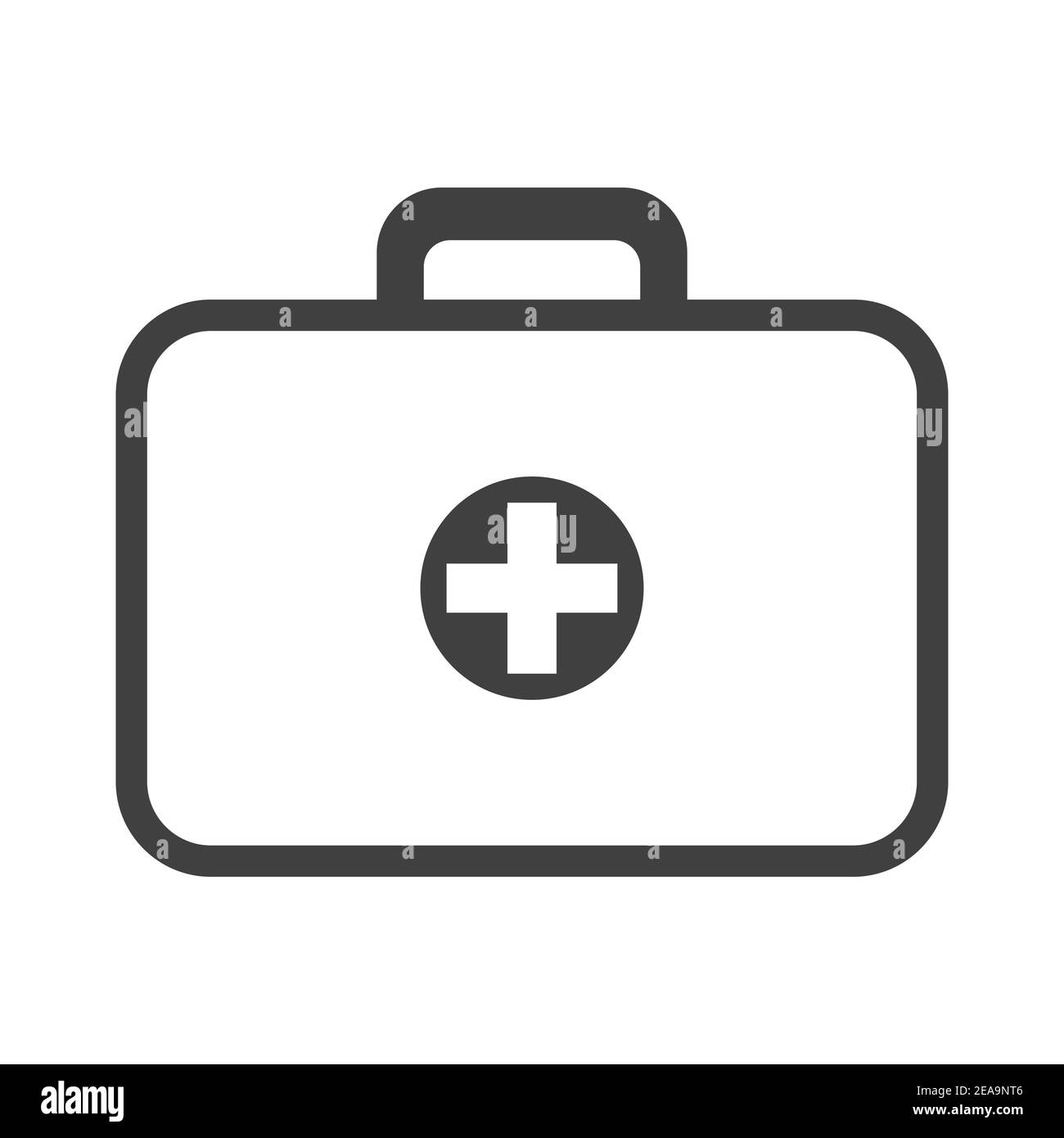 Vector first aid kit icon on white background. Eps 10 Stock Vector ...