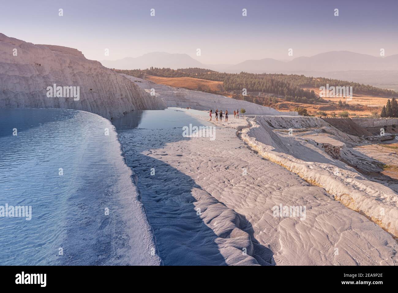 One of the main tourist attractions in Turkey is the travertines and ...