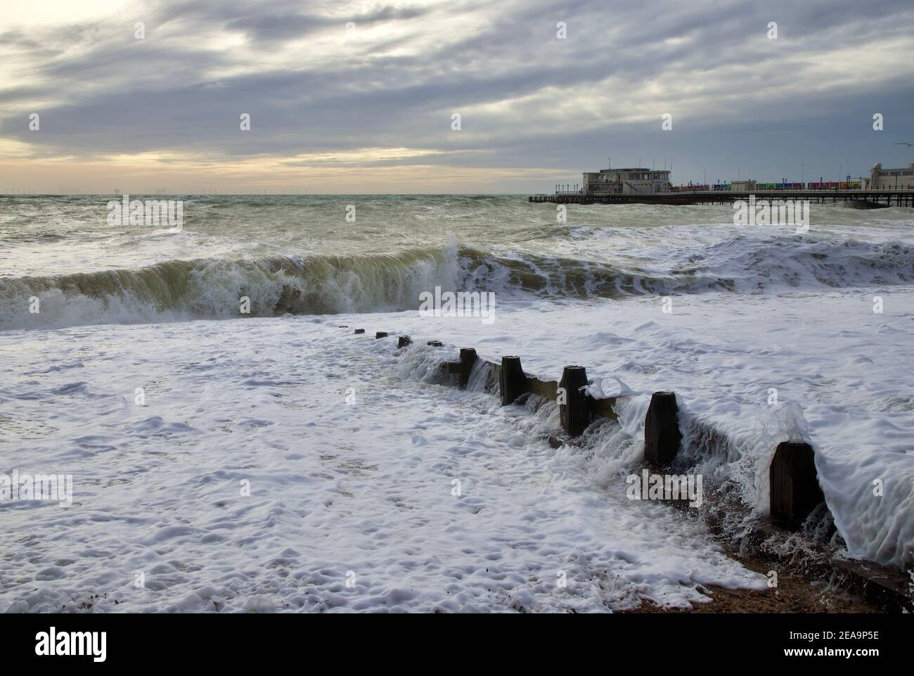 Empty winter seascape worthing hi-res stock photography and images - Alamy