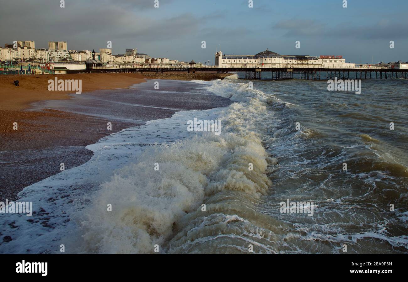 Brighton pier in the background hi-res stock photography and images - Alamy