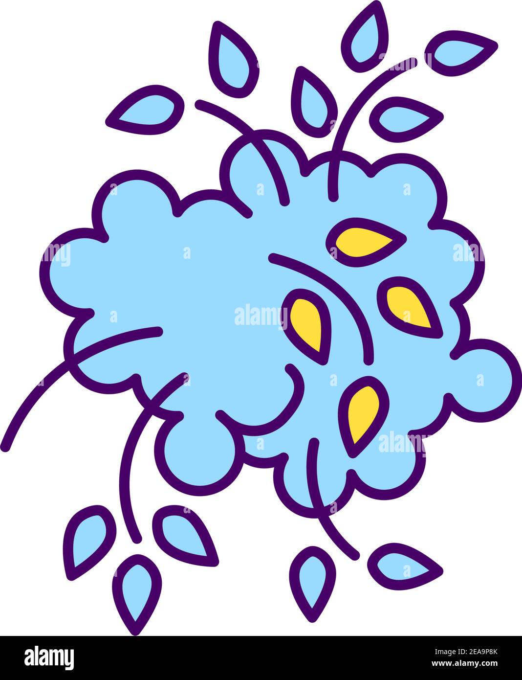 Shrubs overgrown Stock Vector Images - Alamy