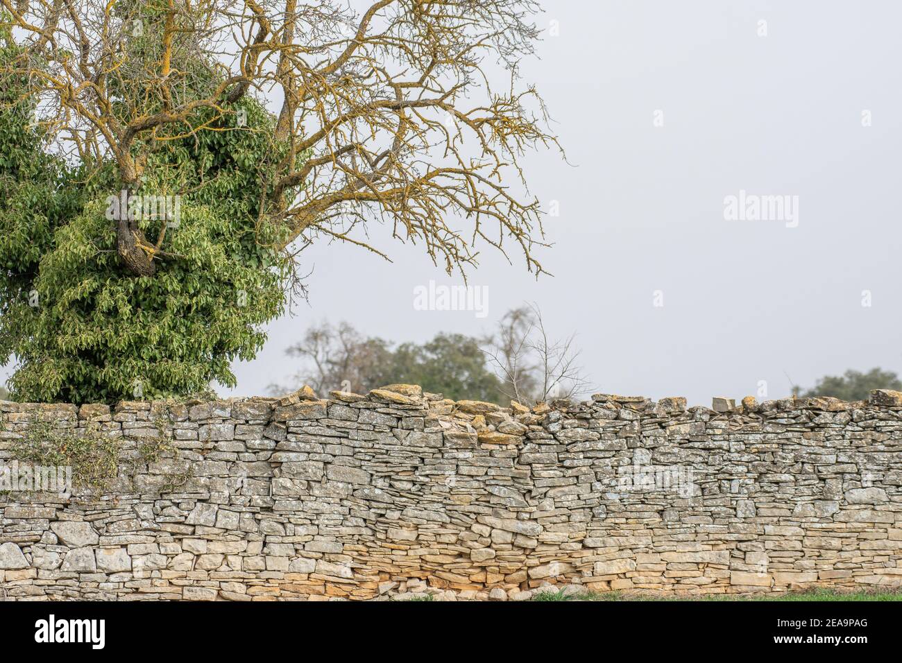 image of stone wall in rural environment Stock Photo - Alamy