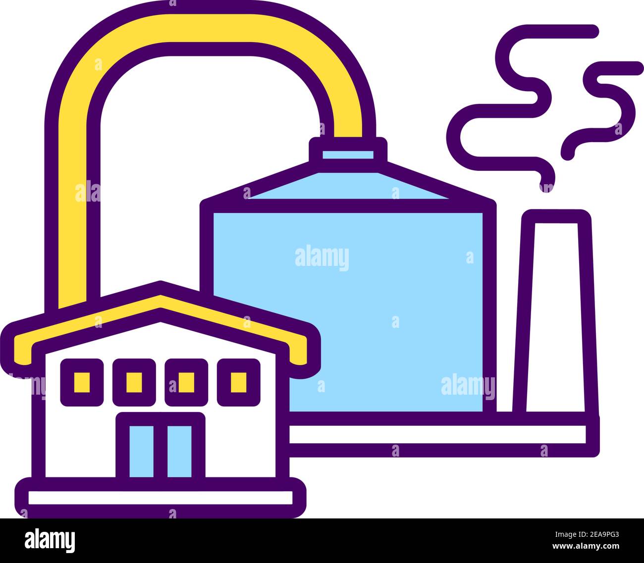 Anaerobic digestion RGB color icon Stock Vector Image & Art - Alamy