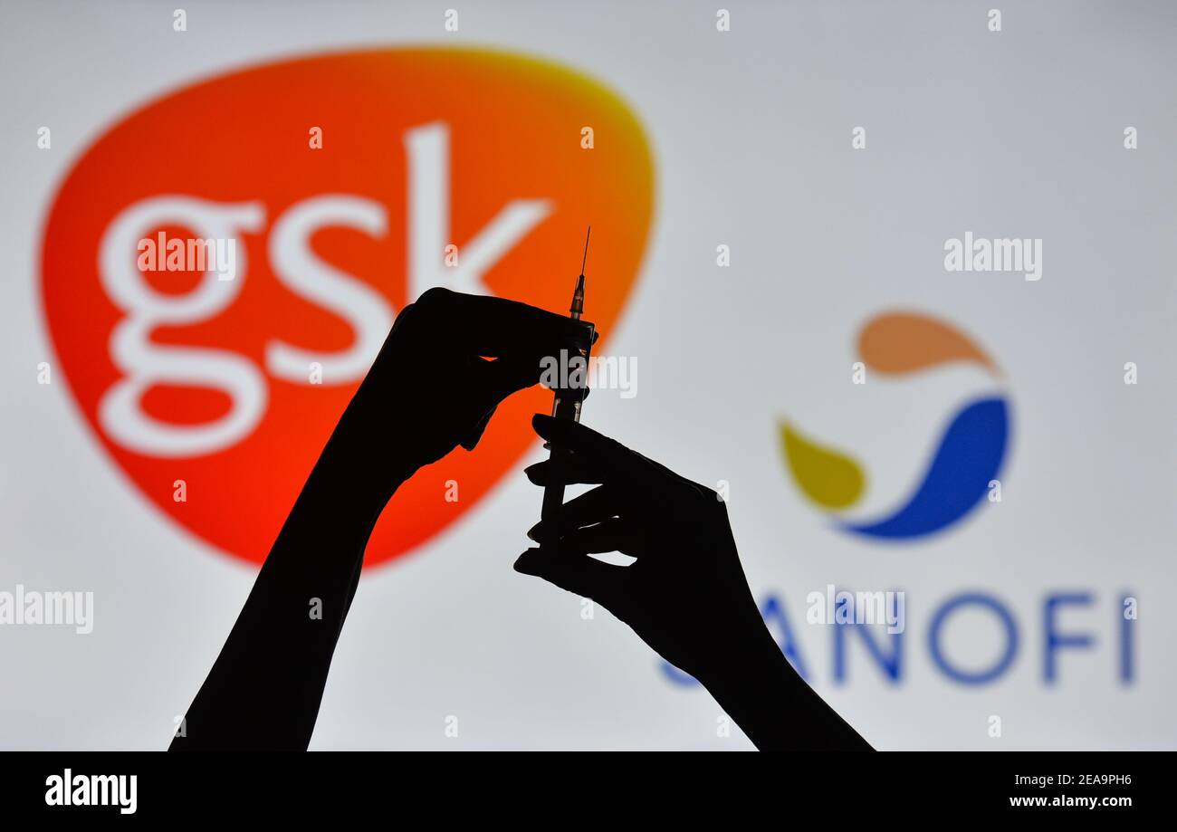 In this photo illustration a silhouette of hands holding a medical ...