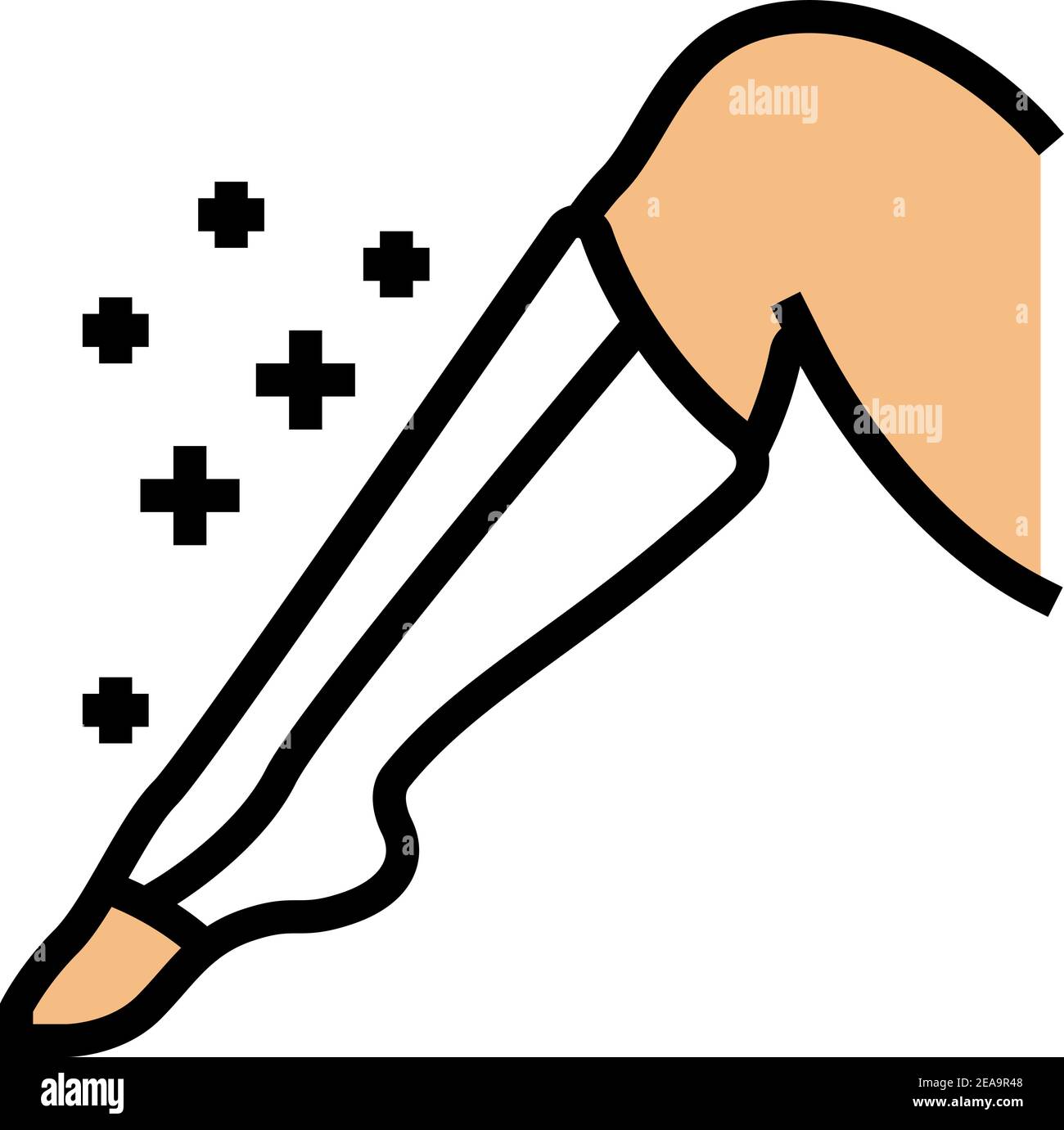 leg bandage health tratment color icon vector illustration Stock Vector ...