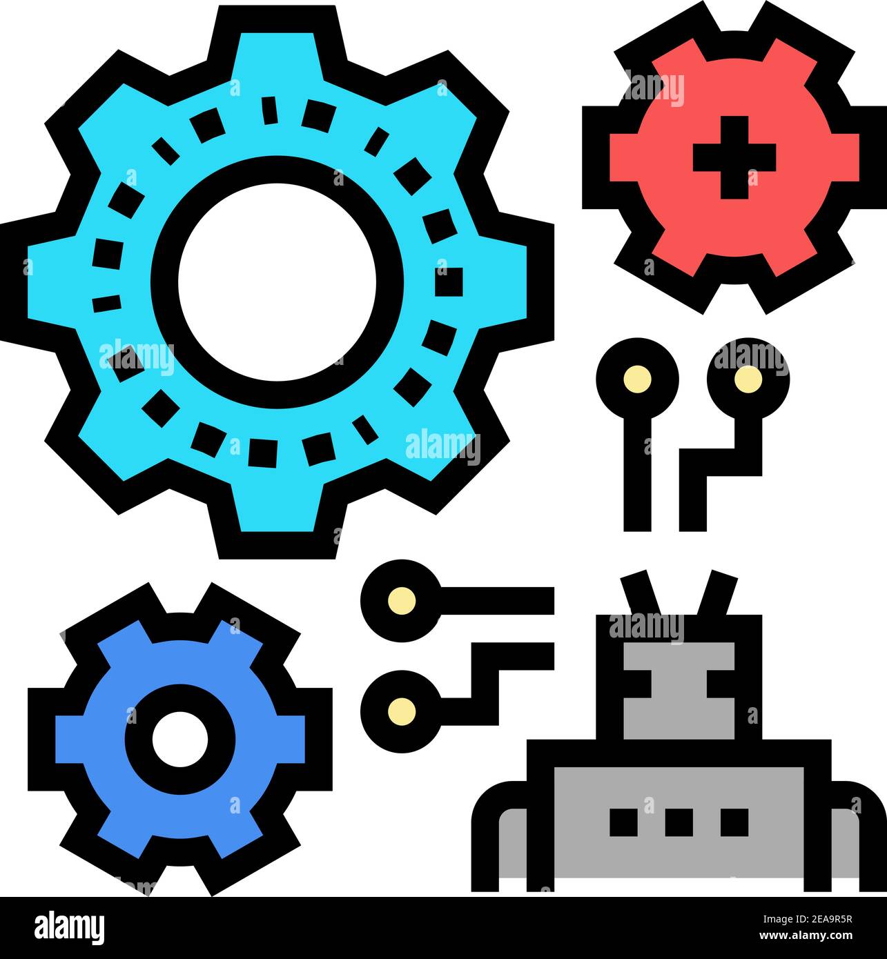 machine learning color icon vector illustration Stock Vector Image ... machine learning color icon vector illustration Stock Vector Image ...