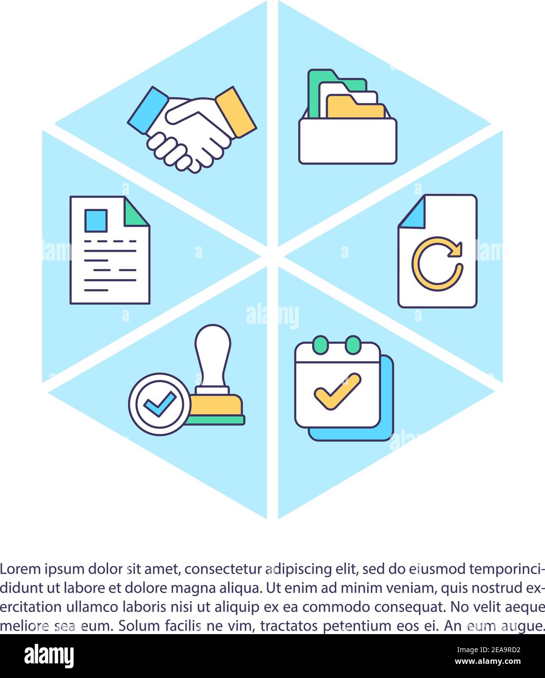 Contractual agreement Stock Vector Images - Alamy