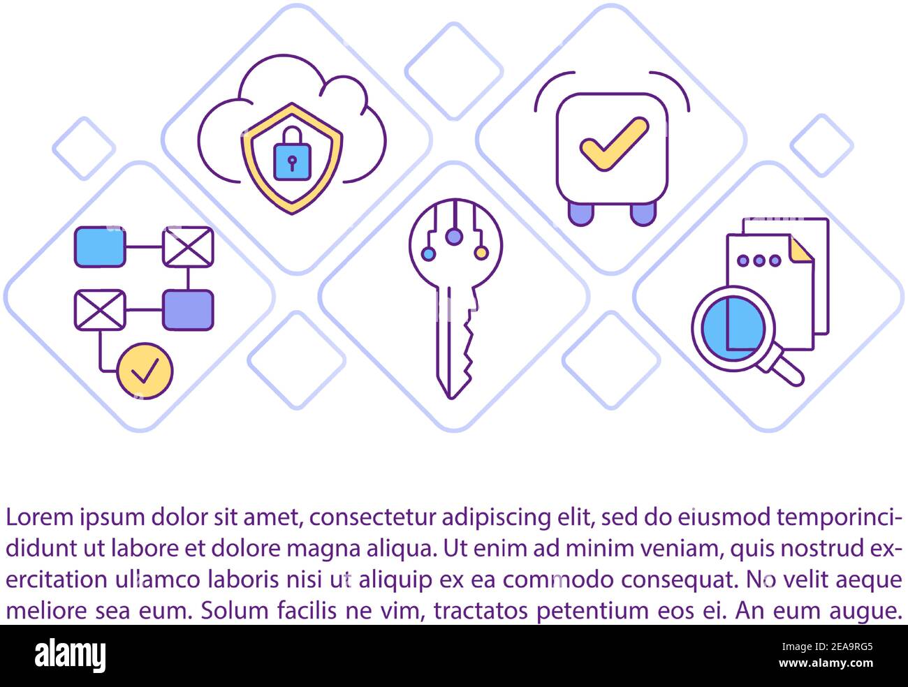Contract lifecycle management concept icon with text Stock Vector Image ...