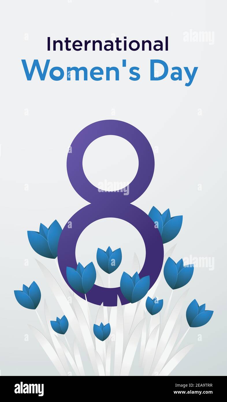 8 March postcard template Vector illustration Stock Vector Image & Art ...