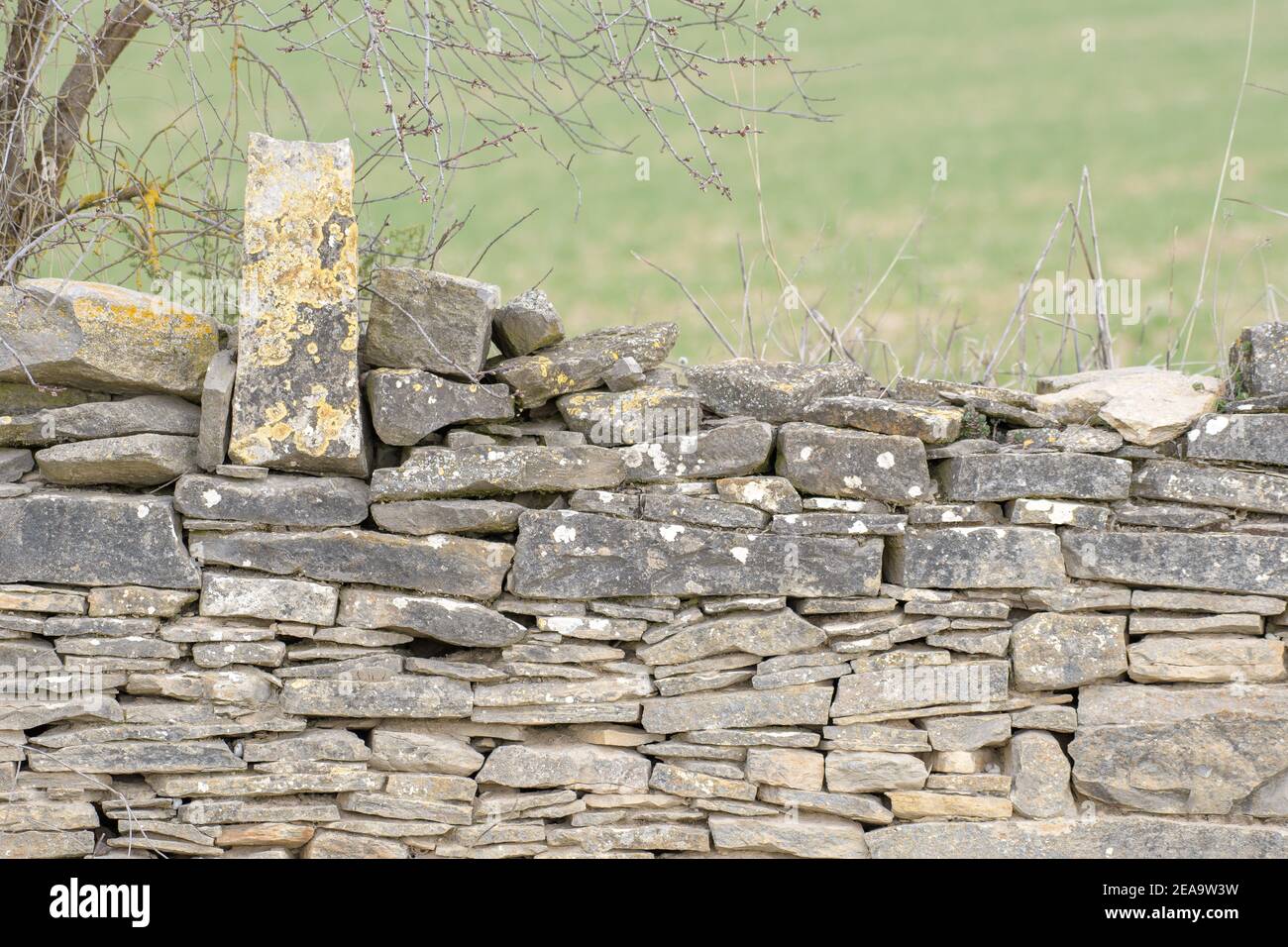image of stone wall in rural environment Stock Photo - Alamy