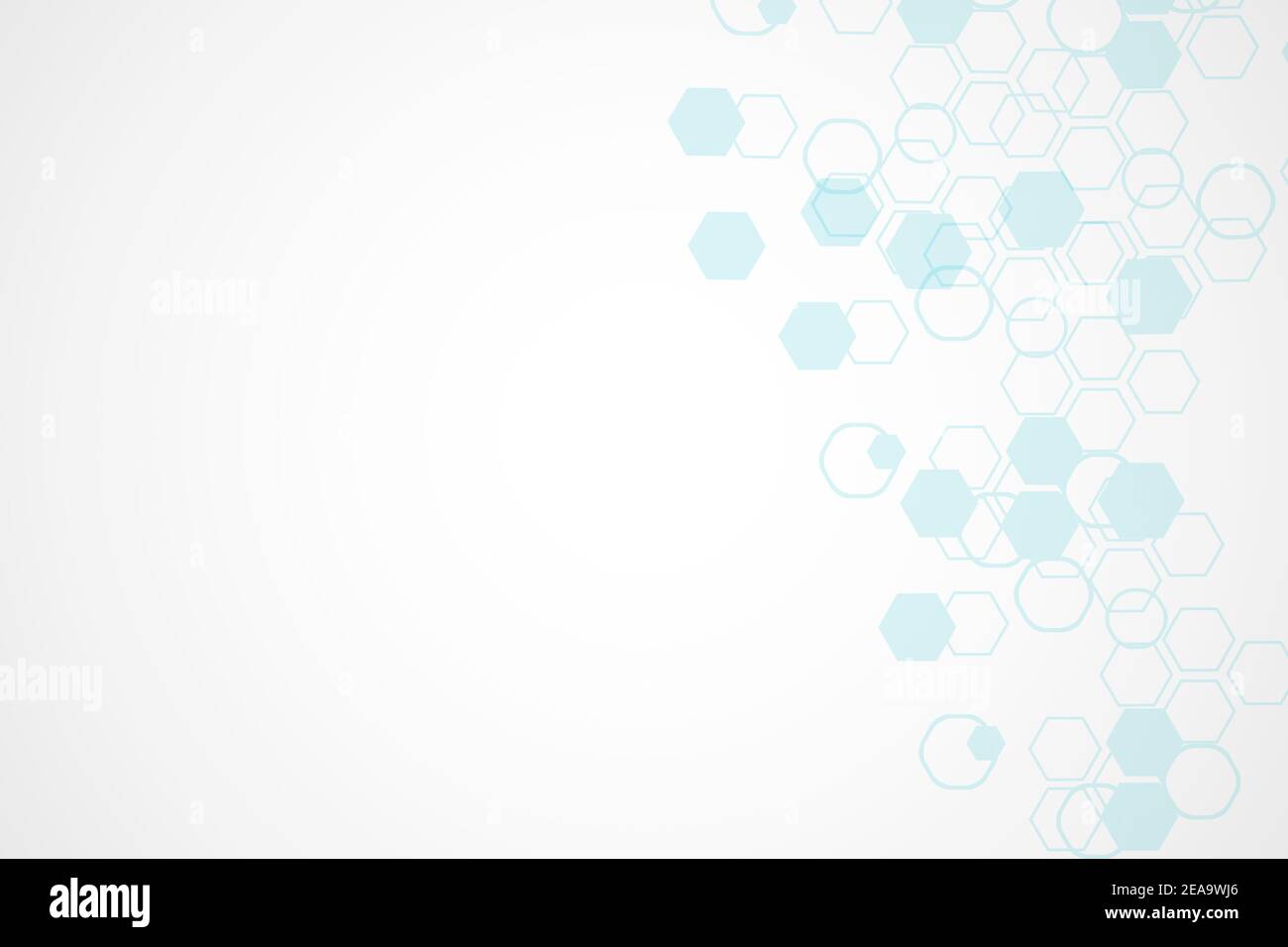 Hexagonal Abstract Background Big Data Visualization Global Network Connection Medical