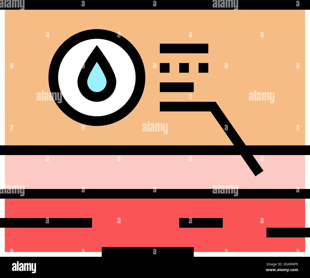 water body layer color icon vector illustration Stock Vector Image ...