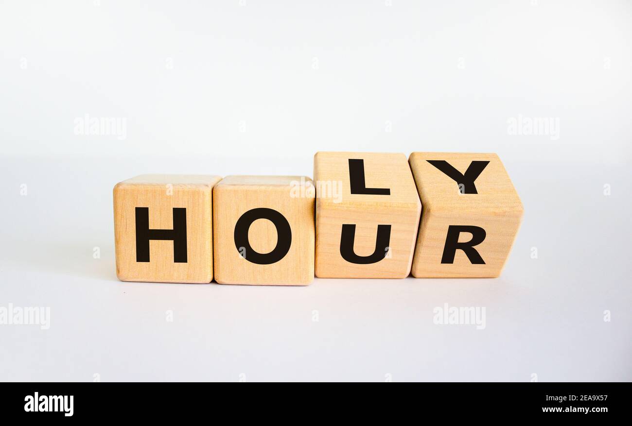 Holy hour symbol. Turned wooden cubes with words holy hour. Beautiful ...