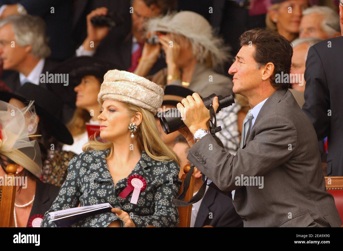 Edouard de Rothschild and wife attend the 84th Prix de l'Arc de ...